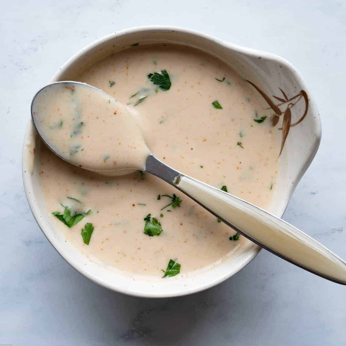 Creamy Dairy-Free Ranch Dressing - Cooking For Peanuts