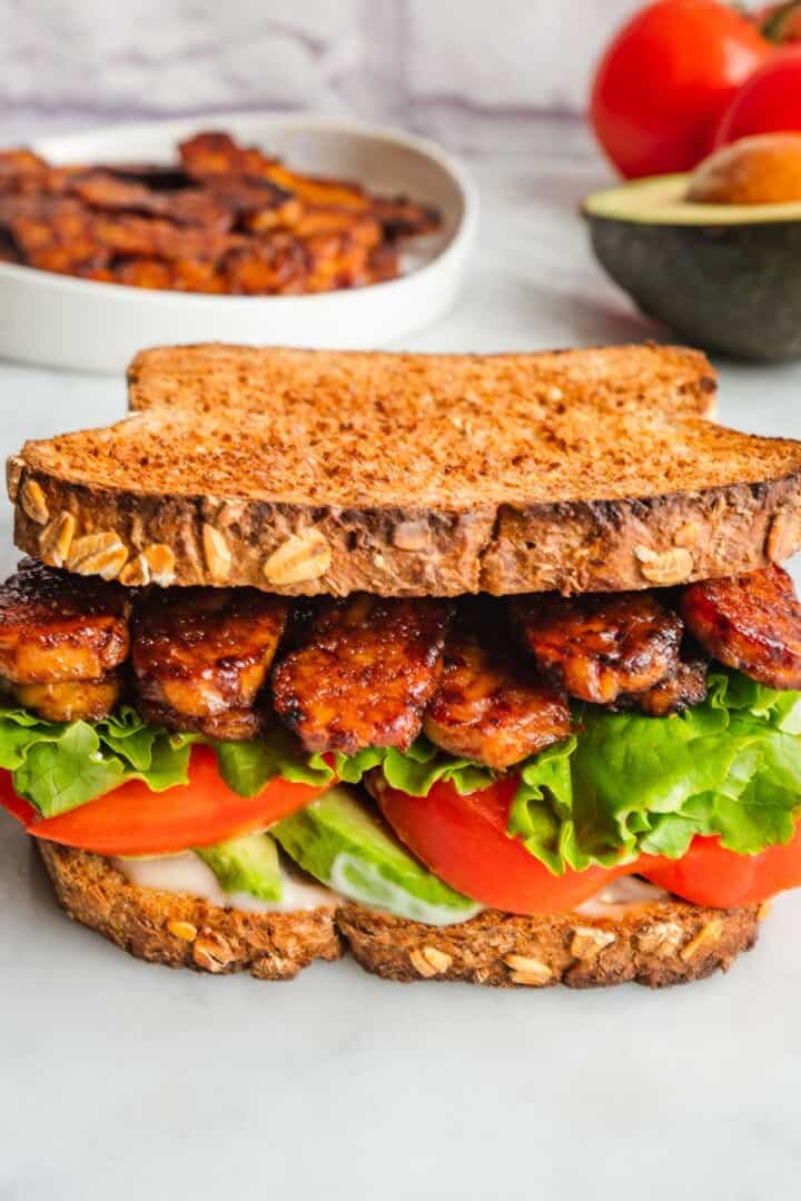 Plant-Based Tempeh Sandwich - Cooking For Peanuts