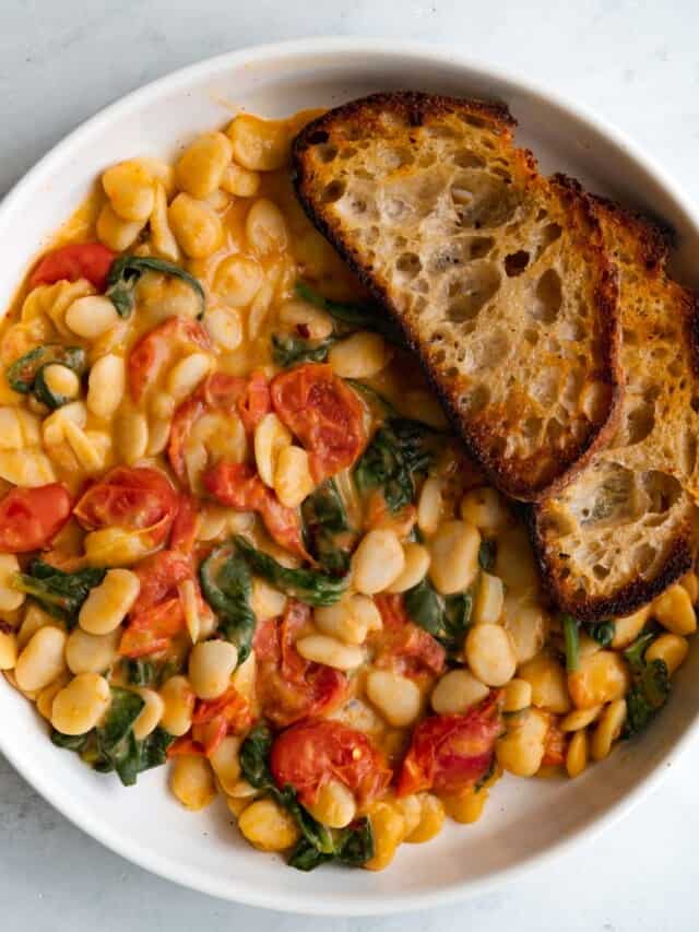 Creamy White Beans Recipe (High-Protein) - Cooking For Peanuts