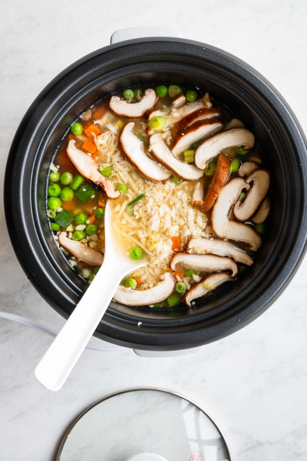 One-Pot Rice Cooker Tofu Fried Rice - Cooking For Peanuts