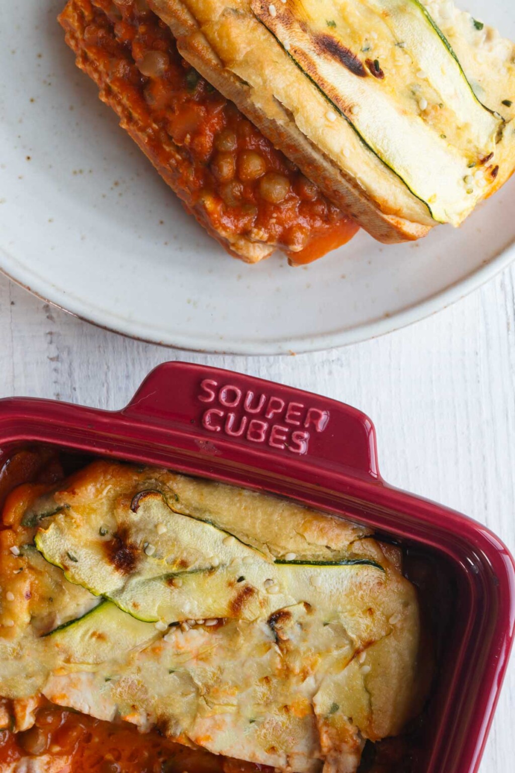 Zucchini Lasagna (42g protein) - Cooking For Peanuts