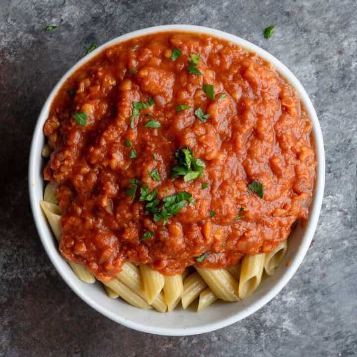 Easy High-Protein Pasta Sauce - Cooking For Peanuts