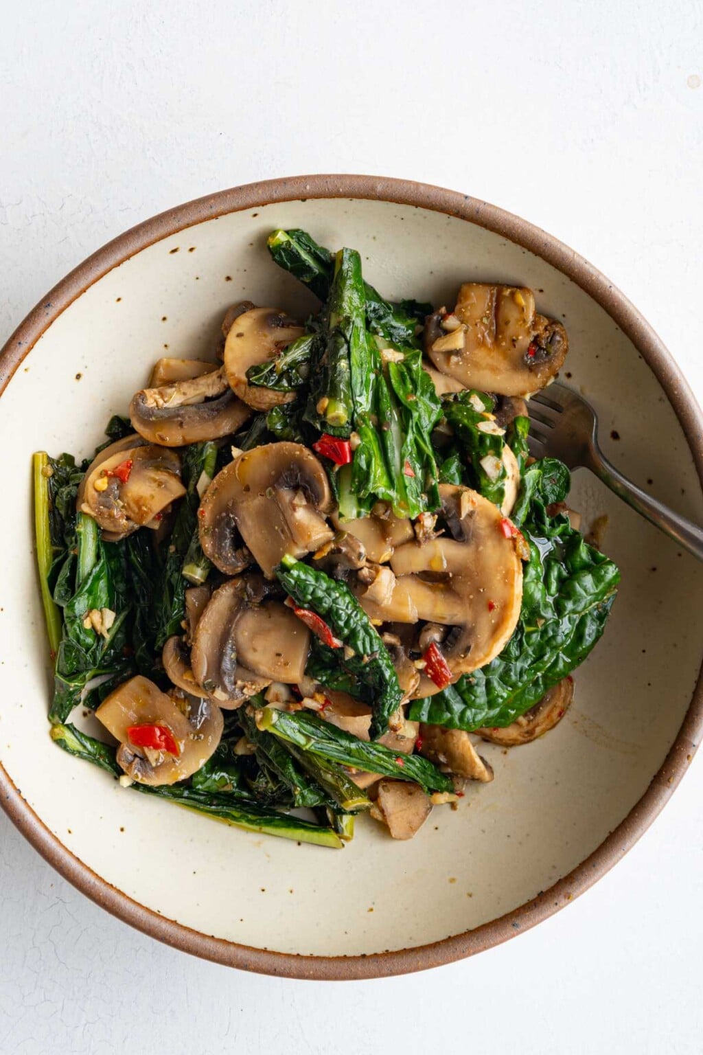 Kale Mushroom Veggie Starter Recipe - Cooking For Peanuts