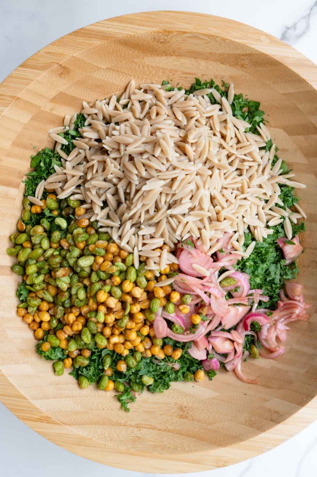Healthy Kale Orzo Pasta Salad – High Protein & Meal Prep Friendly ...