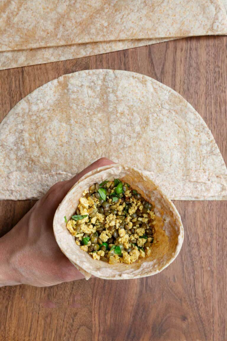 Samosa Wraps (Baked, High-Protein) - Cooking For Peanuts