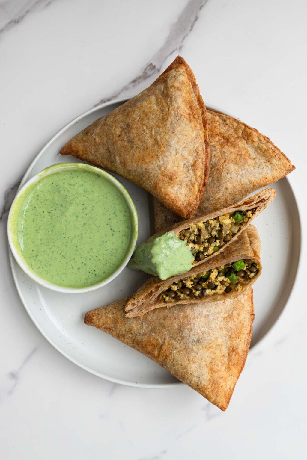 Samosa Wraps (Baked, High-Protein) - Cooking For Peanuts