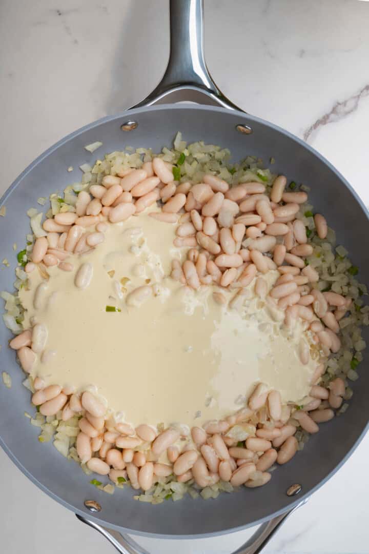 Creamy White Beans Recipe (High-Protein) - Cooking For Peanuts