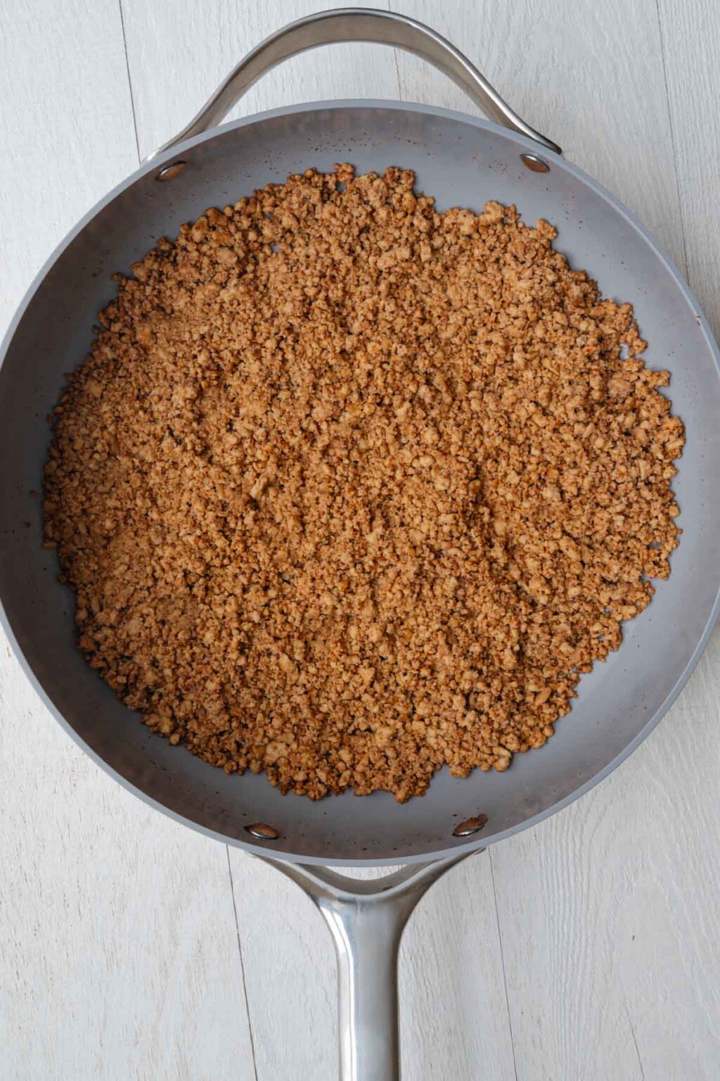 Quick One-Pan Crispy Tofu Crumbles - Cooking For Peanuts