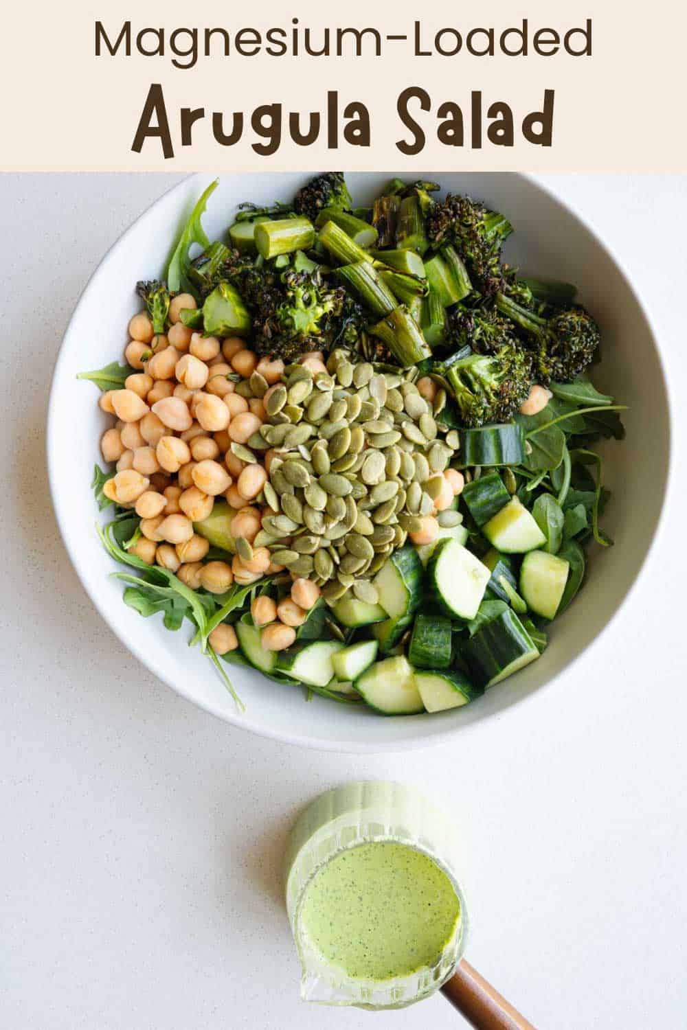 Green Goddess Arugula Salad - Cooking For Peanuts