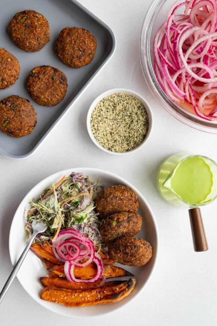 Black Bean Edamame Burgers (Easy & High-Protein) - Cooking For Peanuts